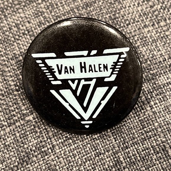 Other | Vintage Van Halen Rock Band Button Pin Concert Pinback Pb9h ...